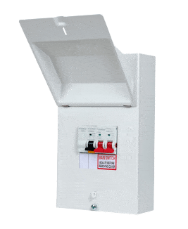 FuseBox EV Charger Distribution Board w/ 40A B-Curve RCBO (Type A) + 1 ...