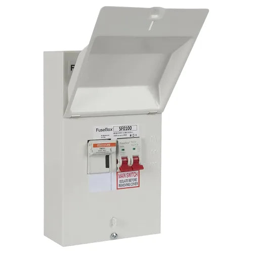 FuseBox 100A Single Pole Fused Isolator Switch (SP+N) — Derby Firelec Ltd