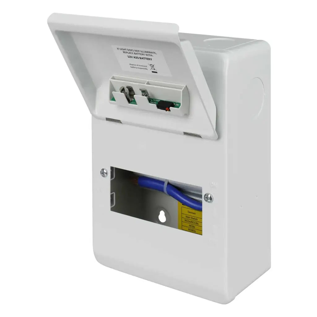 Lumo 6 Way Metal Clad Consumer Unit (Empty) — Derby Firelec Ltd