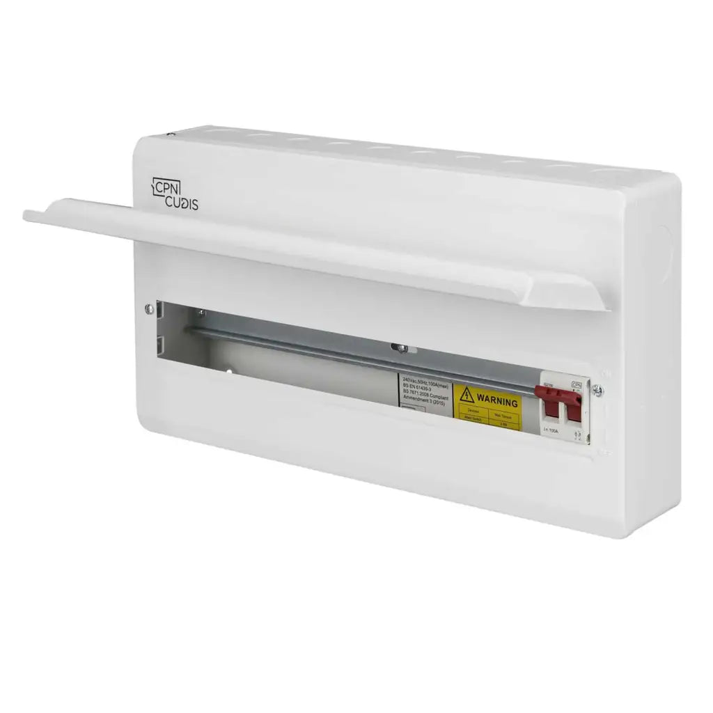 Lumo 20 Way Metal Clad Consumer Unit w/ 100A Isolator — Derby Firelec Ltd