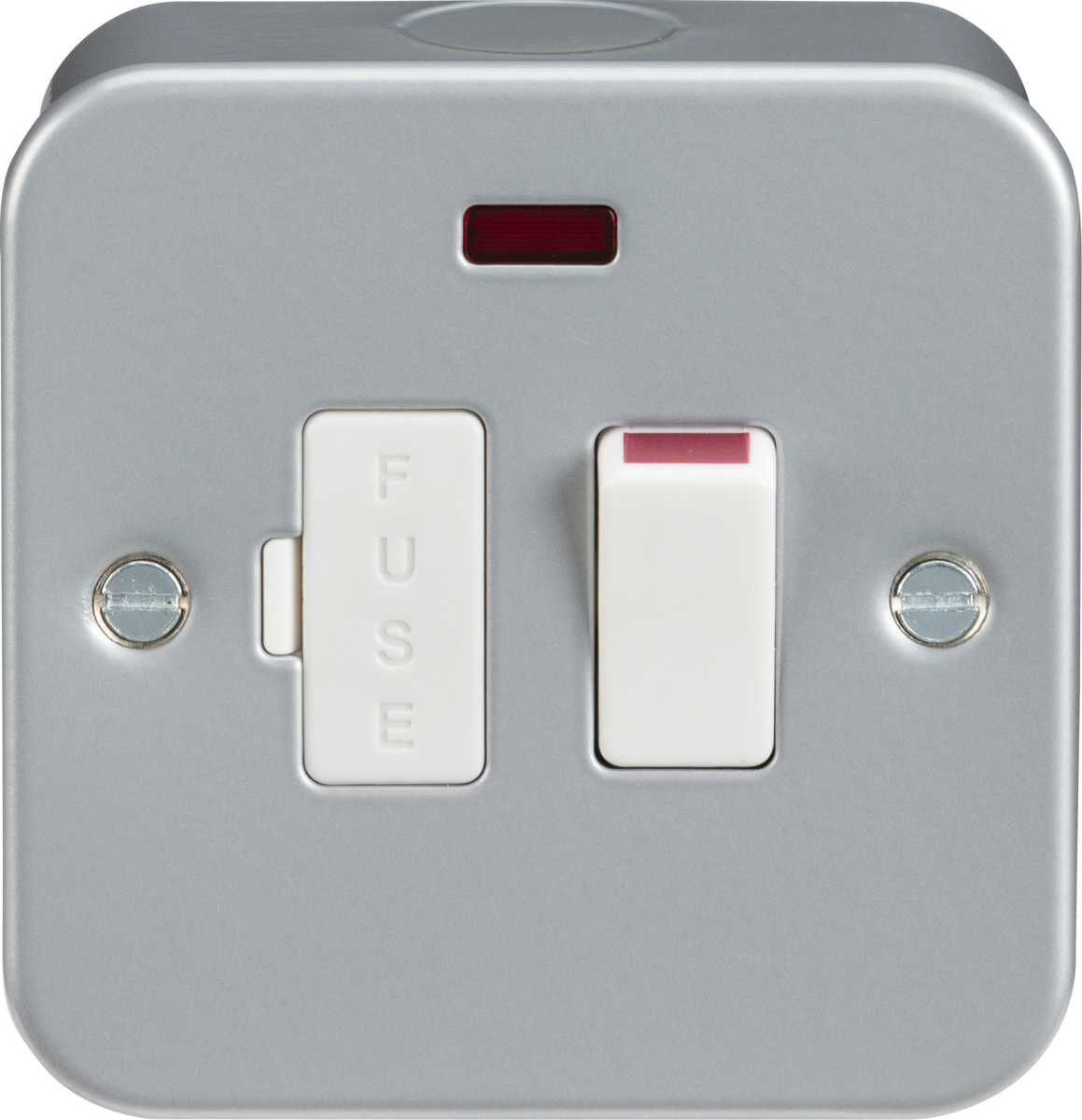 Metal Clad 13A Switched Fused Spur Unit with Neon — Derby Firelec Ltd